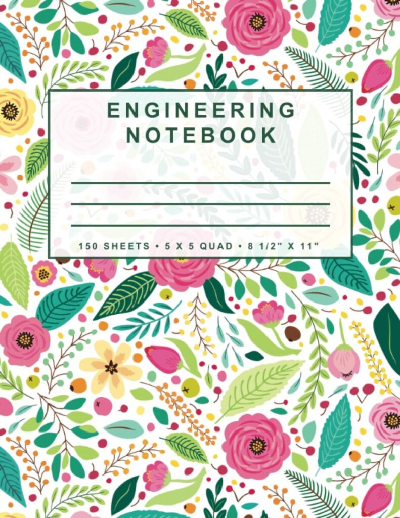 Miss Enginerd - Engineering Notebook: Floral Series (No. 1)